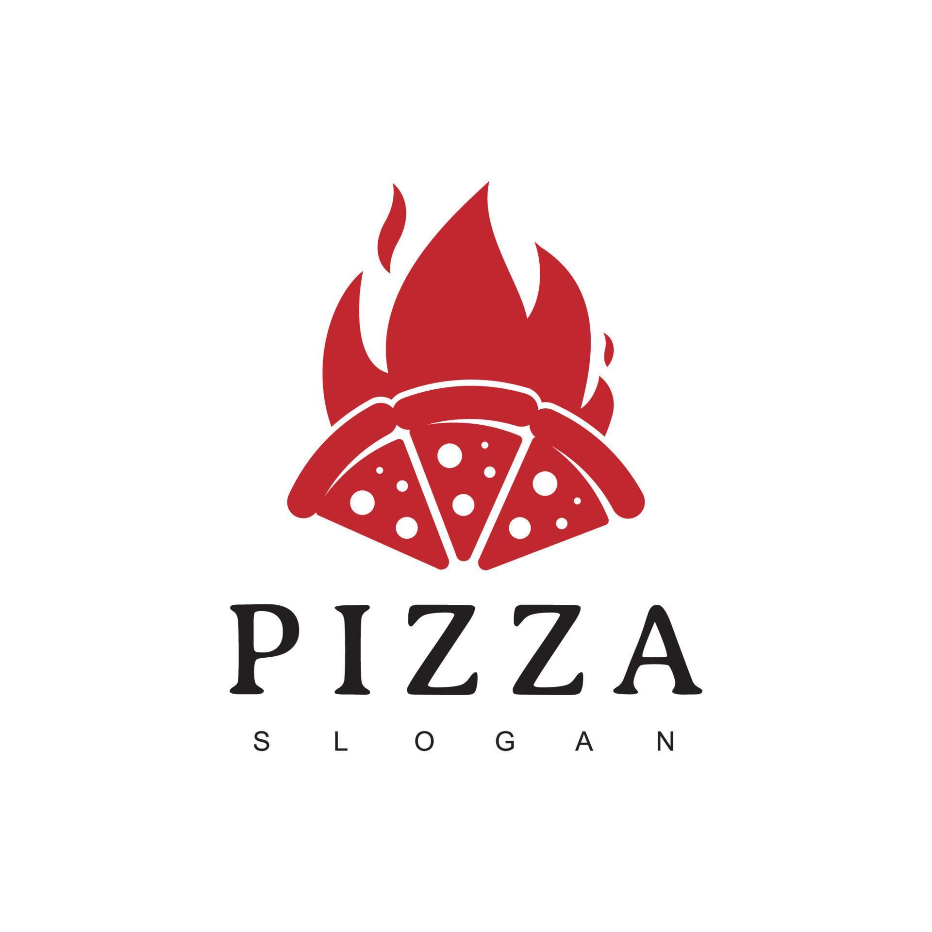Hot Pizza Logo Design Template, Spicy Pizza Illustration 12256871 Vector Art at Vecteezy