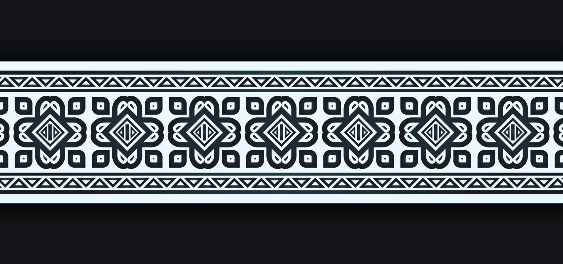 Ornament Style Ethnic Seamless Borders 12259781 Vector Art At Vecteezy