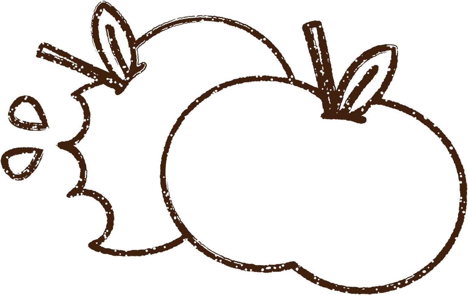 Apples Charcoal Drawing 12261818 Vector Art at Vecteezy