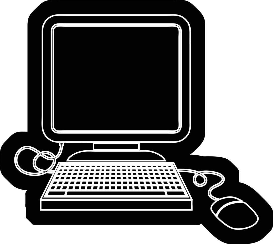 icono de vector ilustración de una computadora con mouse 12262873 ...
