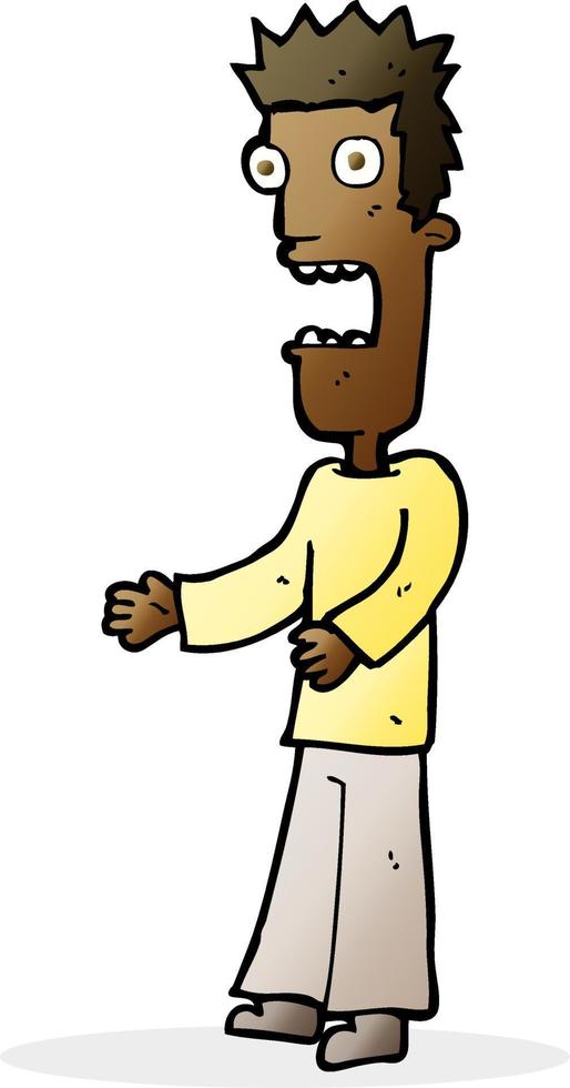 Cartoon Man Freaking Out 12264359 Vector Art At Vecteezy