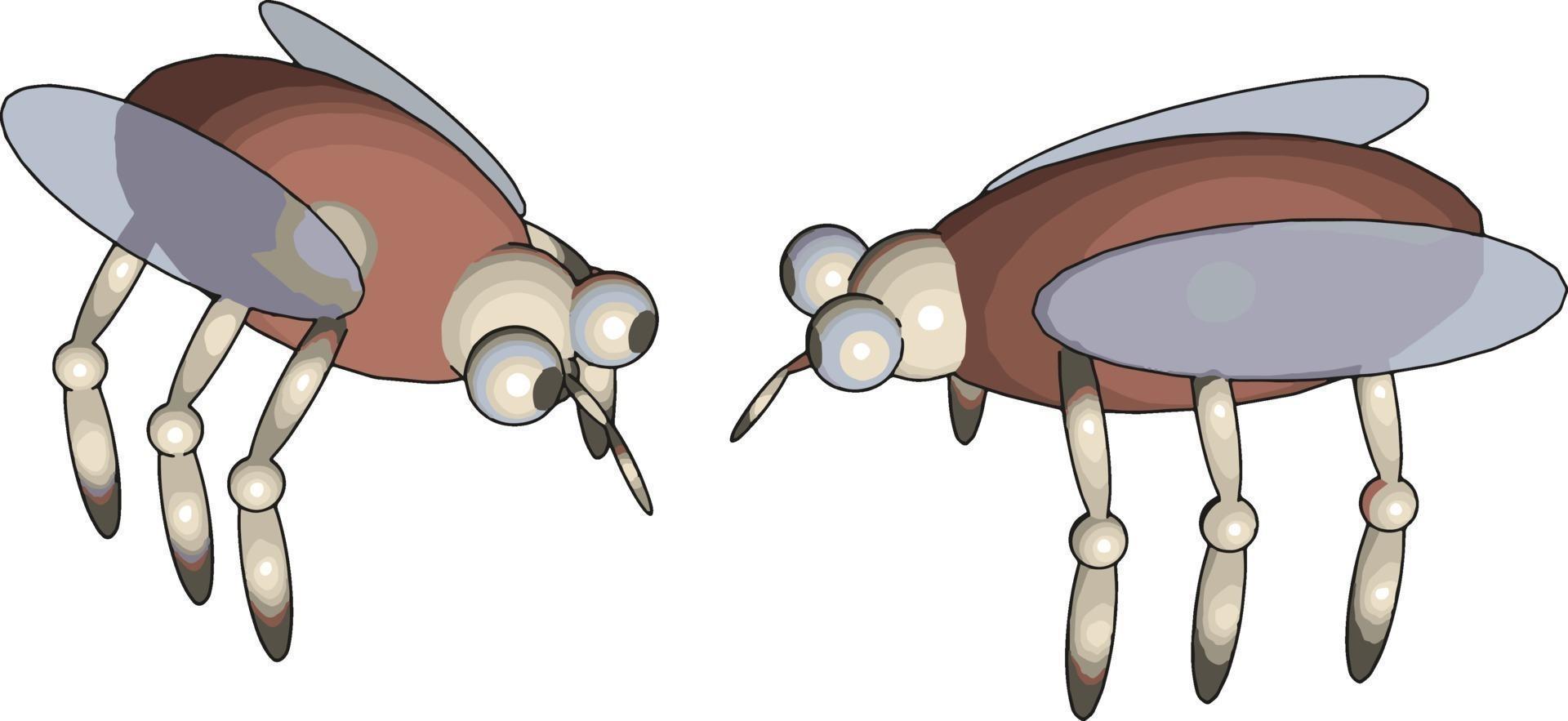 Modelo 3D de una mosca, ilustración, vector sobre fondo blanco ... Modelo 3D de una mosca, ilustración, vector sobre fondo blanco ...