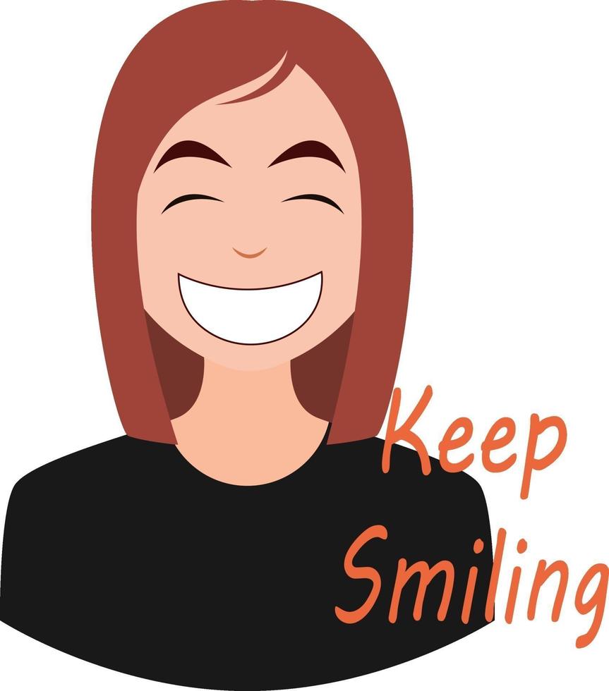 Smiling girl emoji, illustration, vector on white background 12269222 ... Smiling girl emoji, illustration, vector on white background 12269222 ...