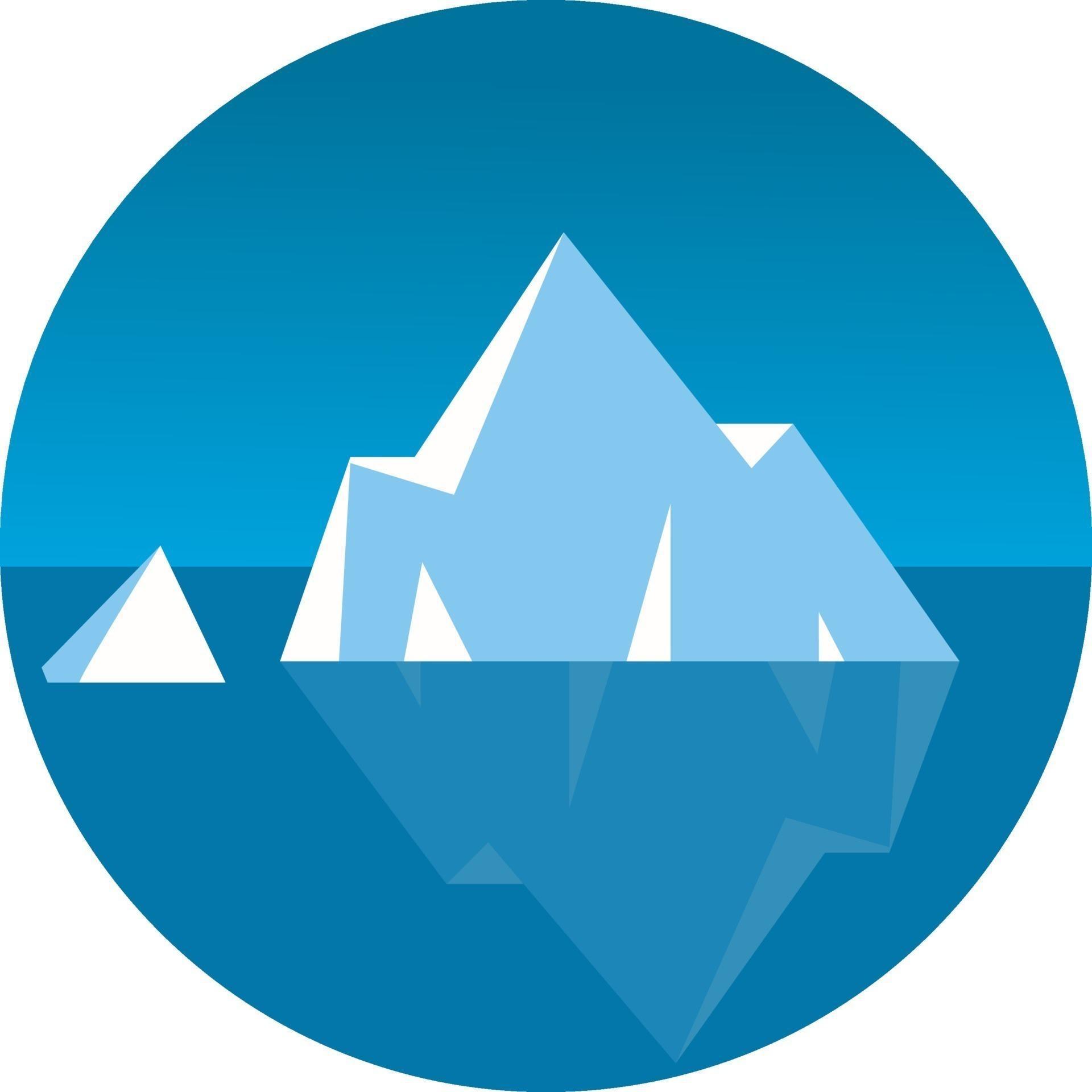 Ice glacier, illustration, vector on a white background. 12271171 ...