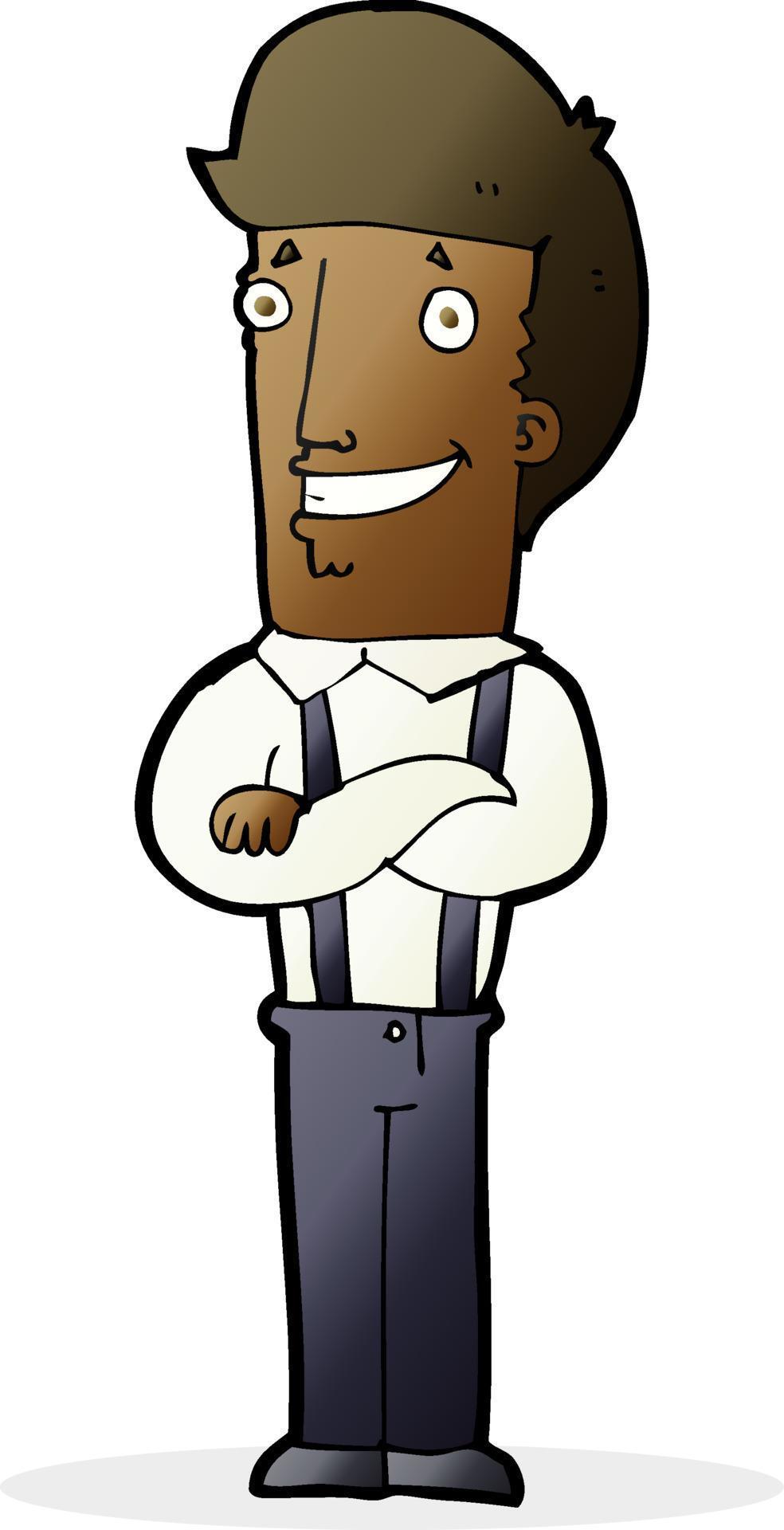 cartoon proud man 12276702 Vector Art at Vecteezy