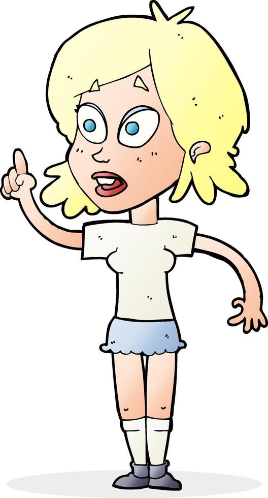 cartoon woman asking question 12282005 Vector Art at Vecteezy