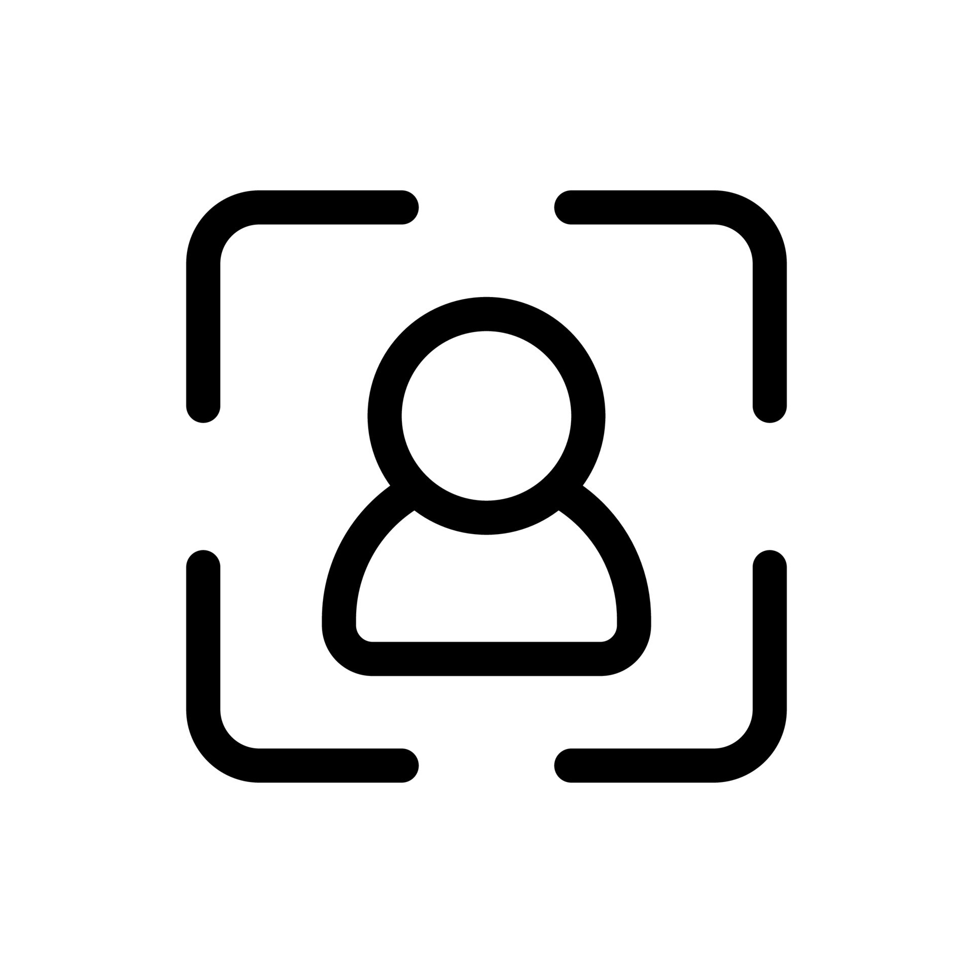 Face vector id biometric icon facial recognition for apps and websites ... Face vector id biometric icon facial recognition for apps and websites ...