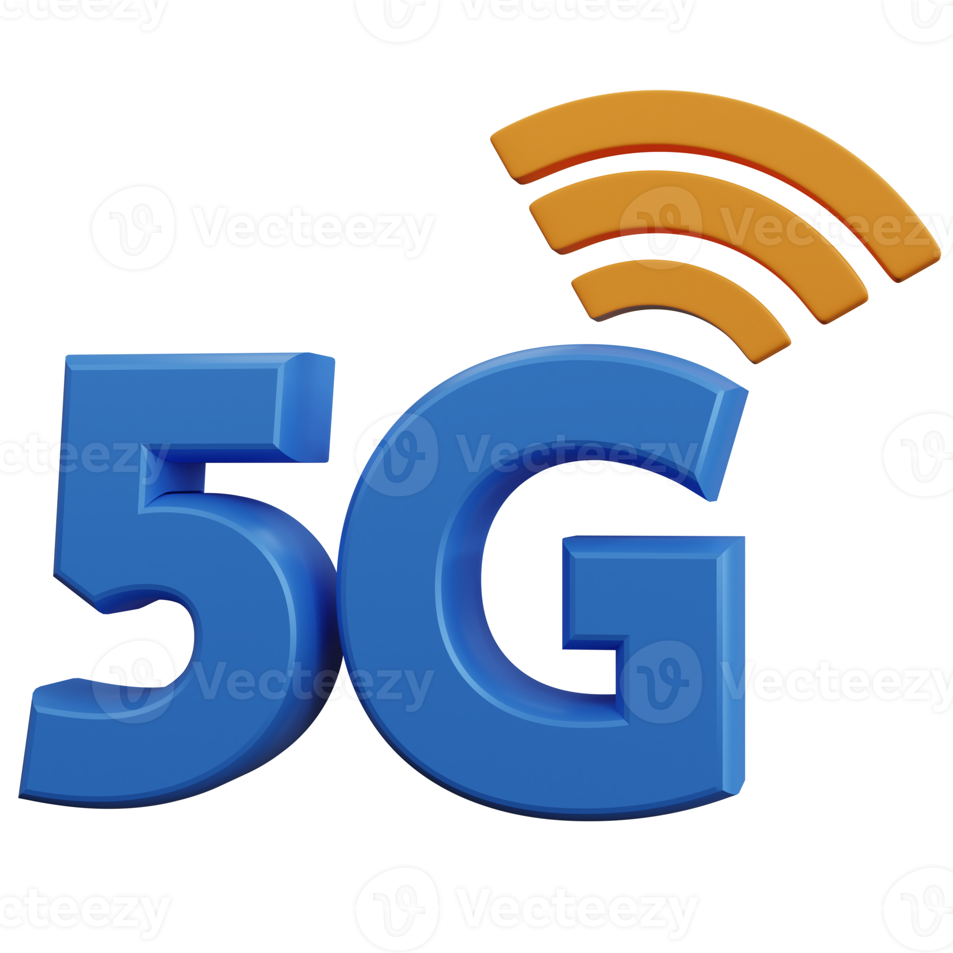 3d rendering 5g network icon with wifi icon isolated 12286494 PNG
