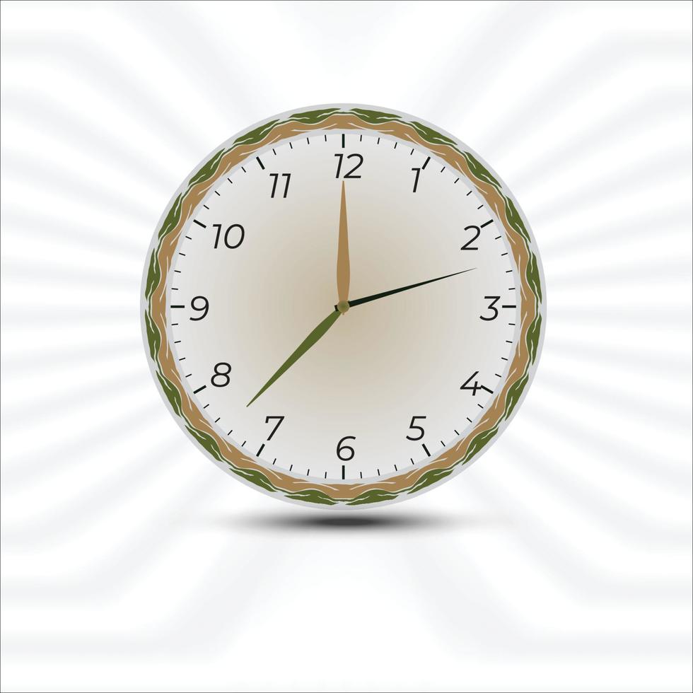 Modern wall clock design template 12286624 Vector Art at Vecteezy