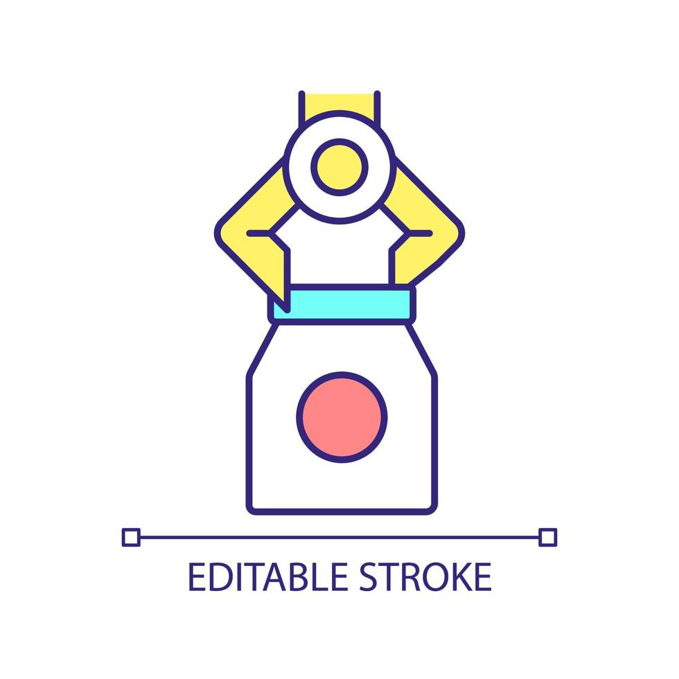 New product development RGB color icon. Succeeding in branding design ...