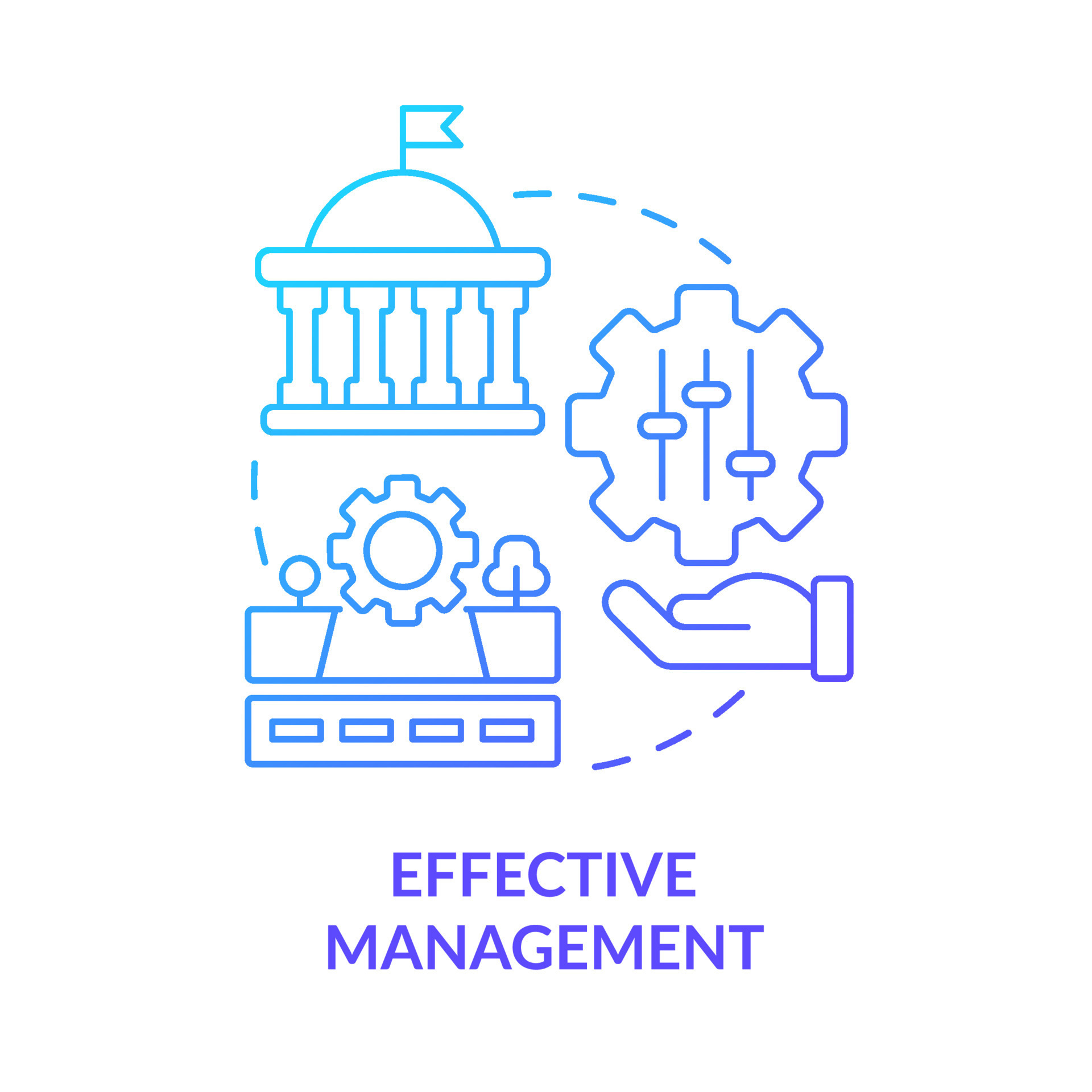 Effective management blue gradient concept icon. Government regulation ... Effective management blue gradient concept icon. Government regulation ...