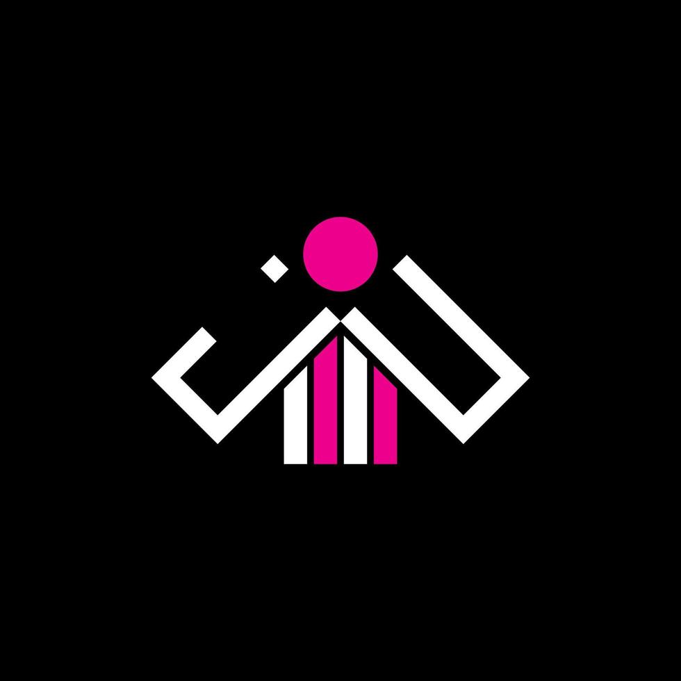 diseño creativo del logotipo de la letra ju con gráfico vectorial ... diseño creativo del logotipo de la letra ju con gráfico vectorial ...