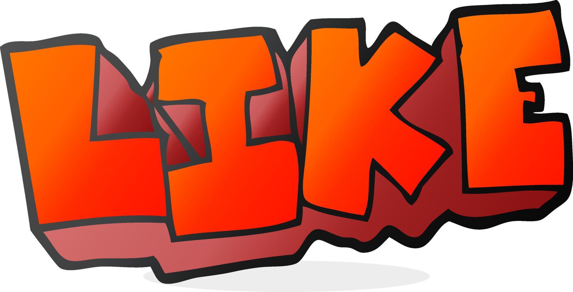 cartoon word like 12297360 Vector Art at Vecteezy