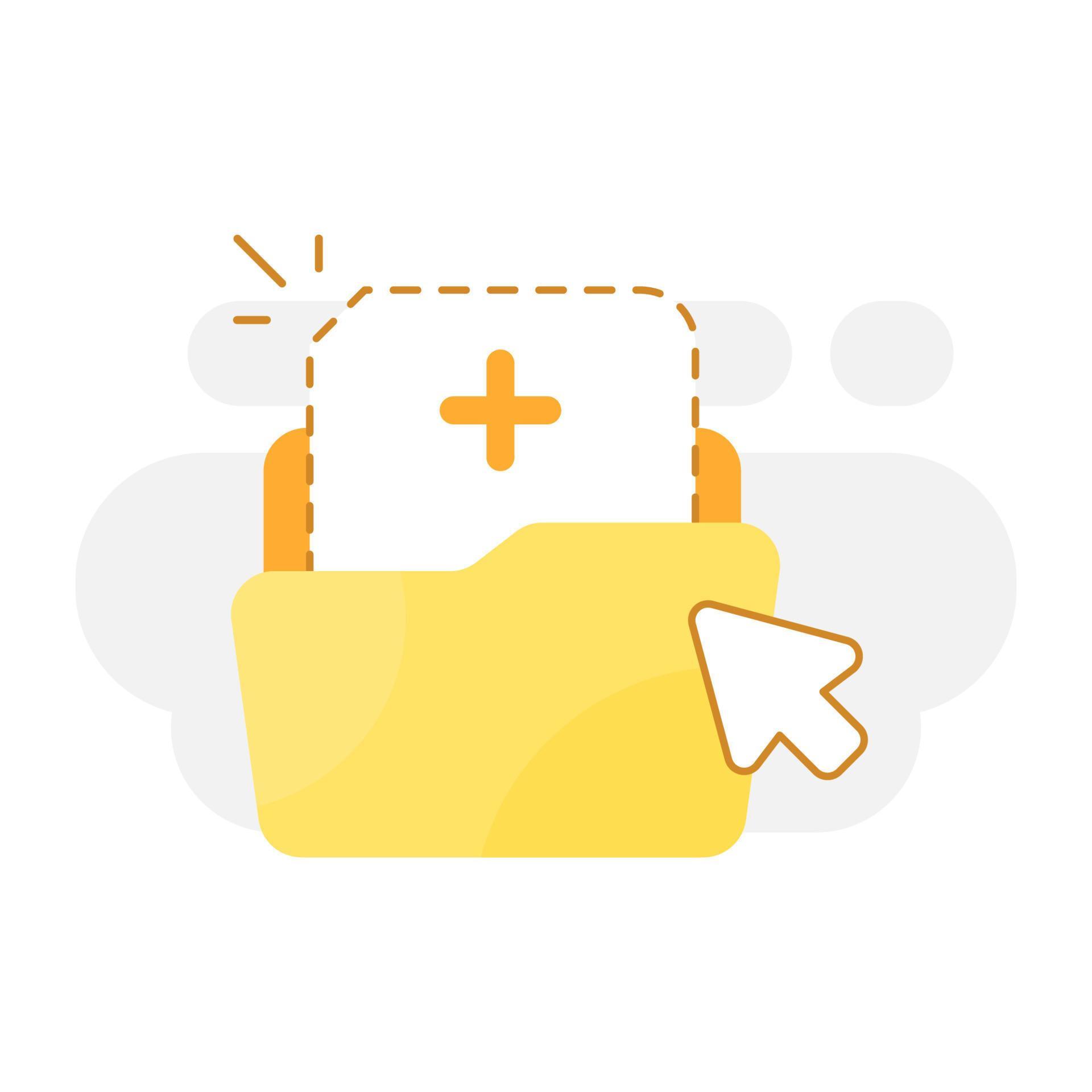 Add new file, document concept illustration flat design vector eps10. modern graphic element for ...