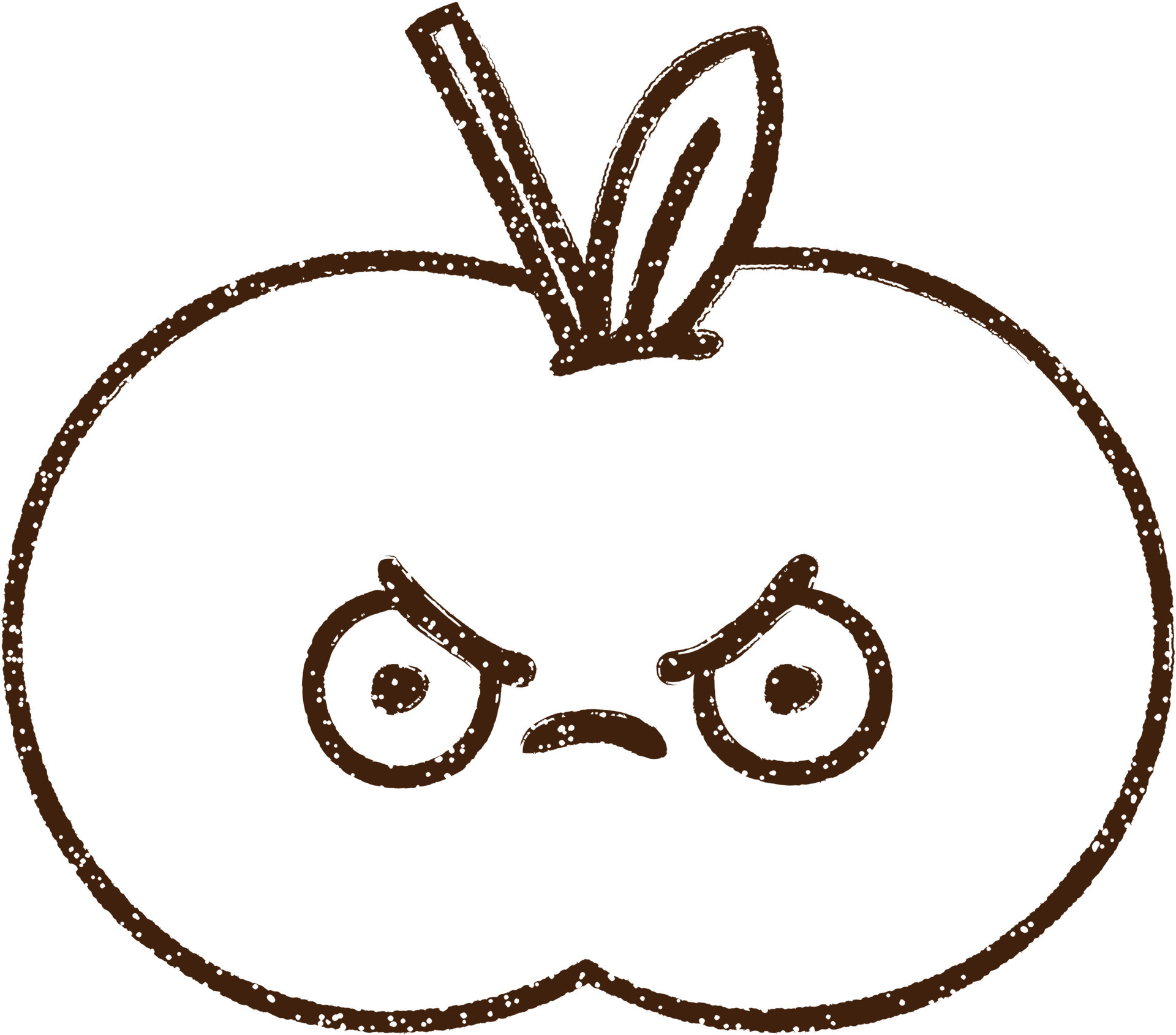 Apple Charcoal Drawing 12299650 Vector Art at Vecteezy