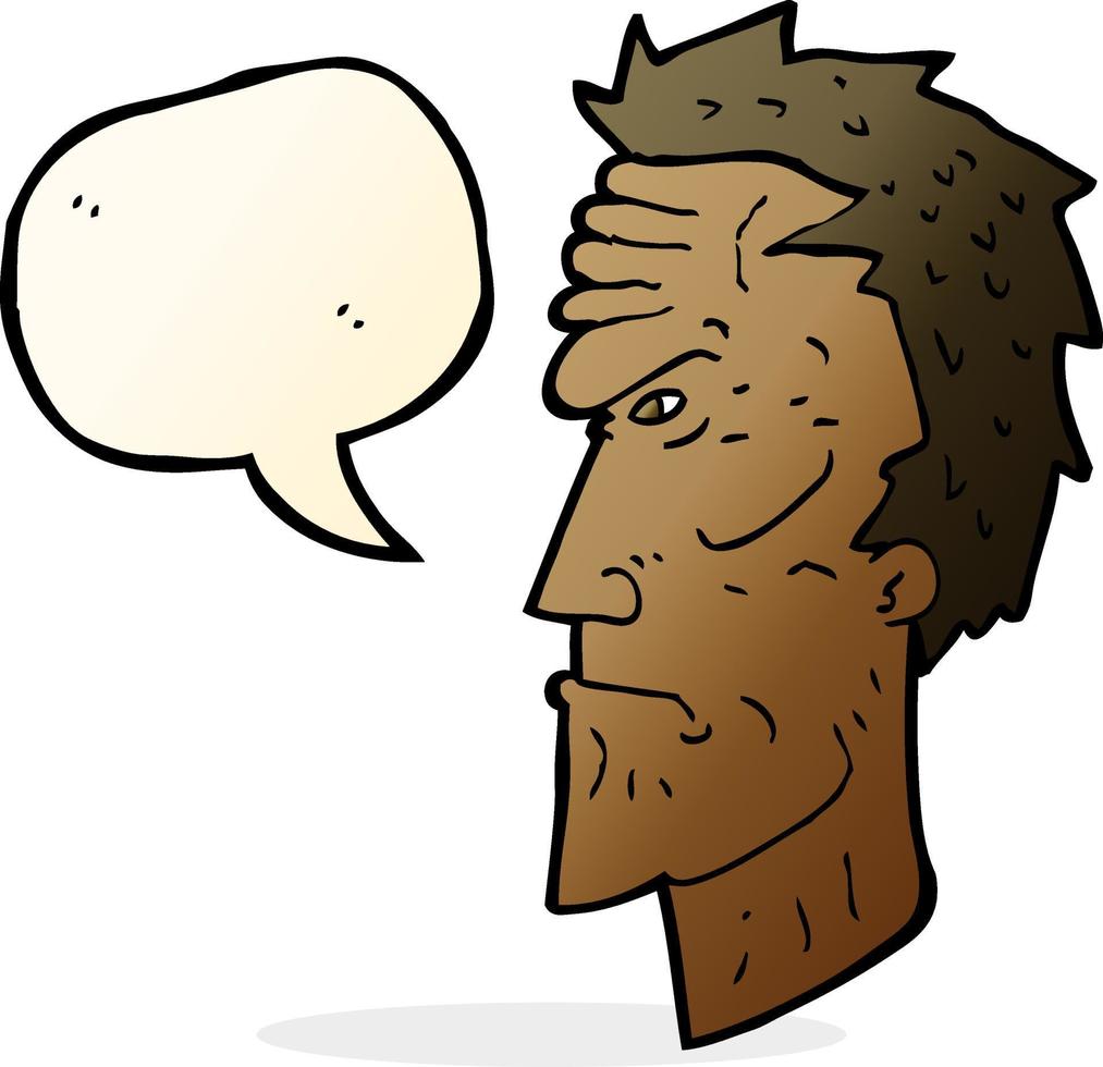 Angry Yelling Face Cartoon