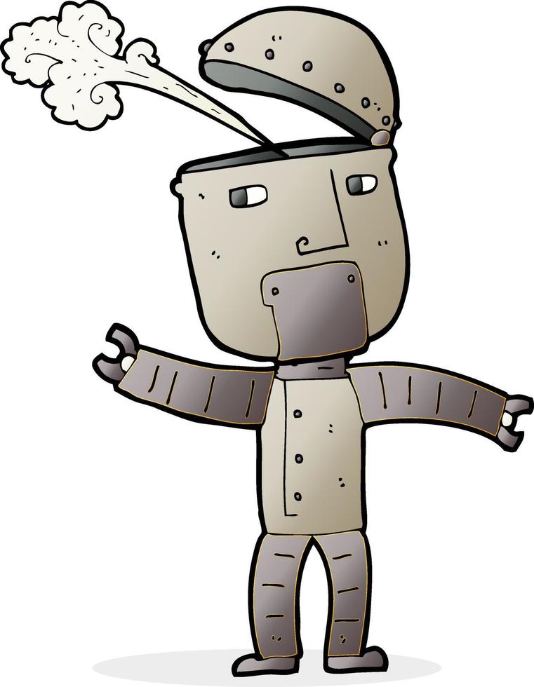 cartoon funny robot 12308360 Vector Art at Vecteezy