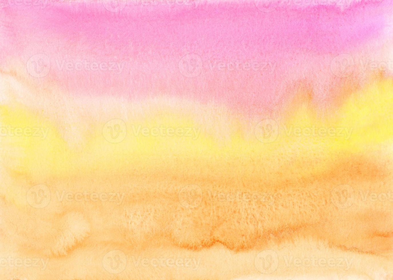 Abstract Bright Pink And Orange Watercolor Background Texture Hand