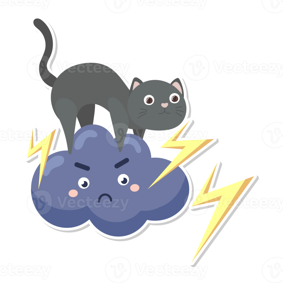 cat and weather cartoon 12316021 PNG