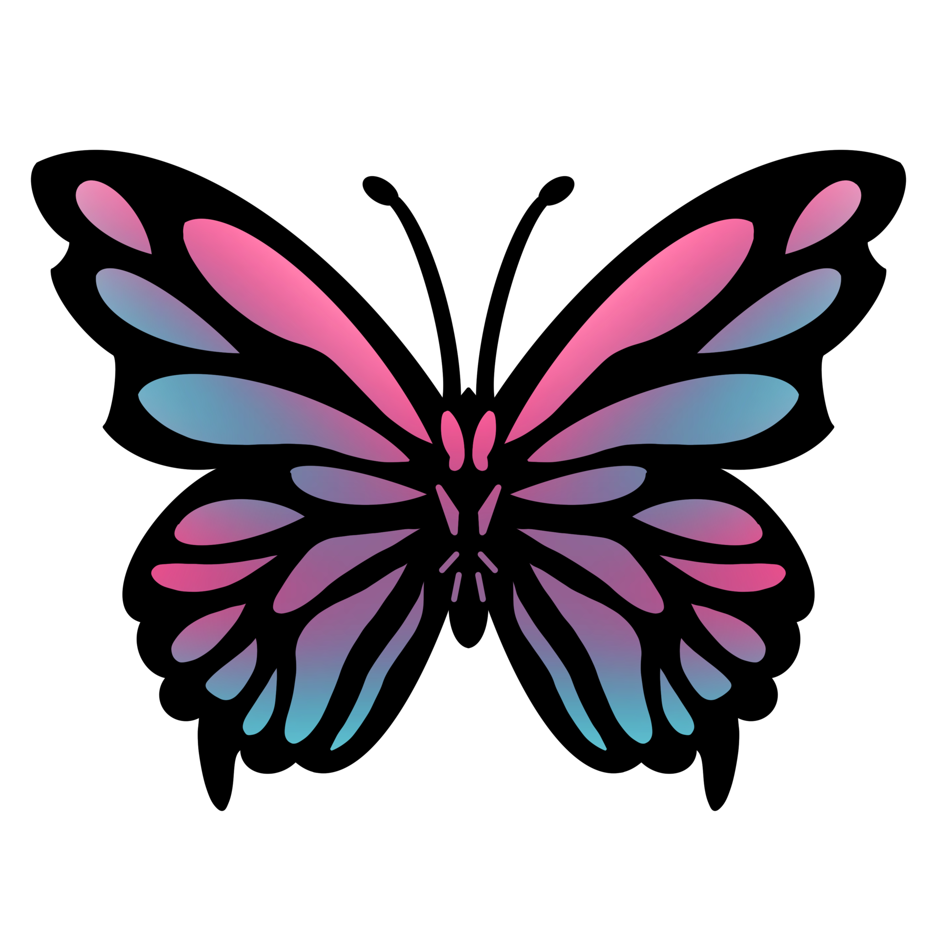 Colorful Butterflies Clipart Colorful Butterflies Clipart