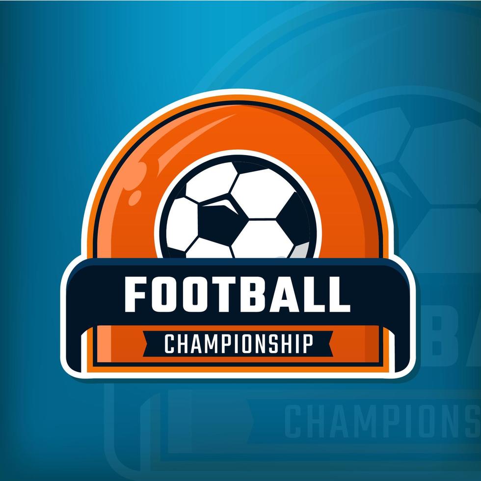 Football Sports Logo Design On A Semicircle Background 12318946 Vector football-sports-logo-design-on-a-semicircle-background-12318946-vector
