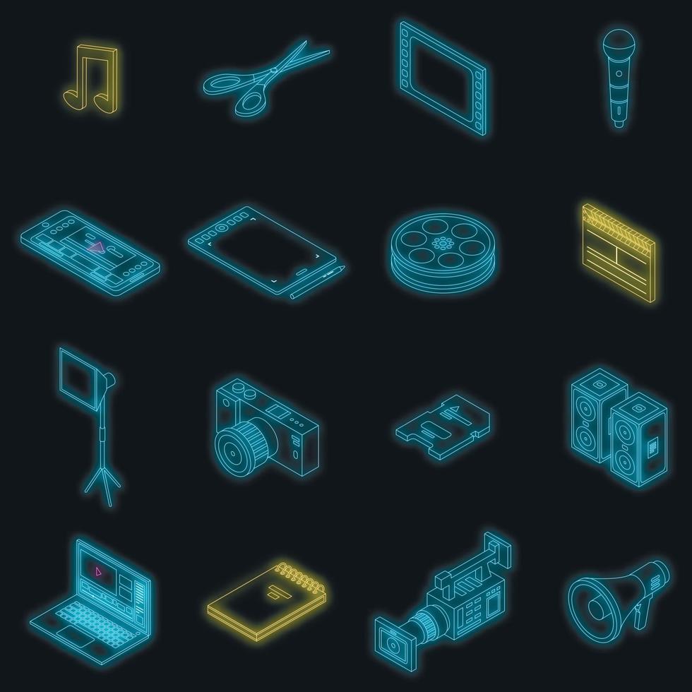 Video editing icons set vector neon 12320836 Vector Art at Vecteezy Video editing icons set vector neon 12320836 Vector Art at Vecteezy