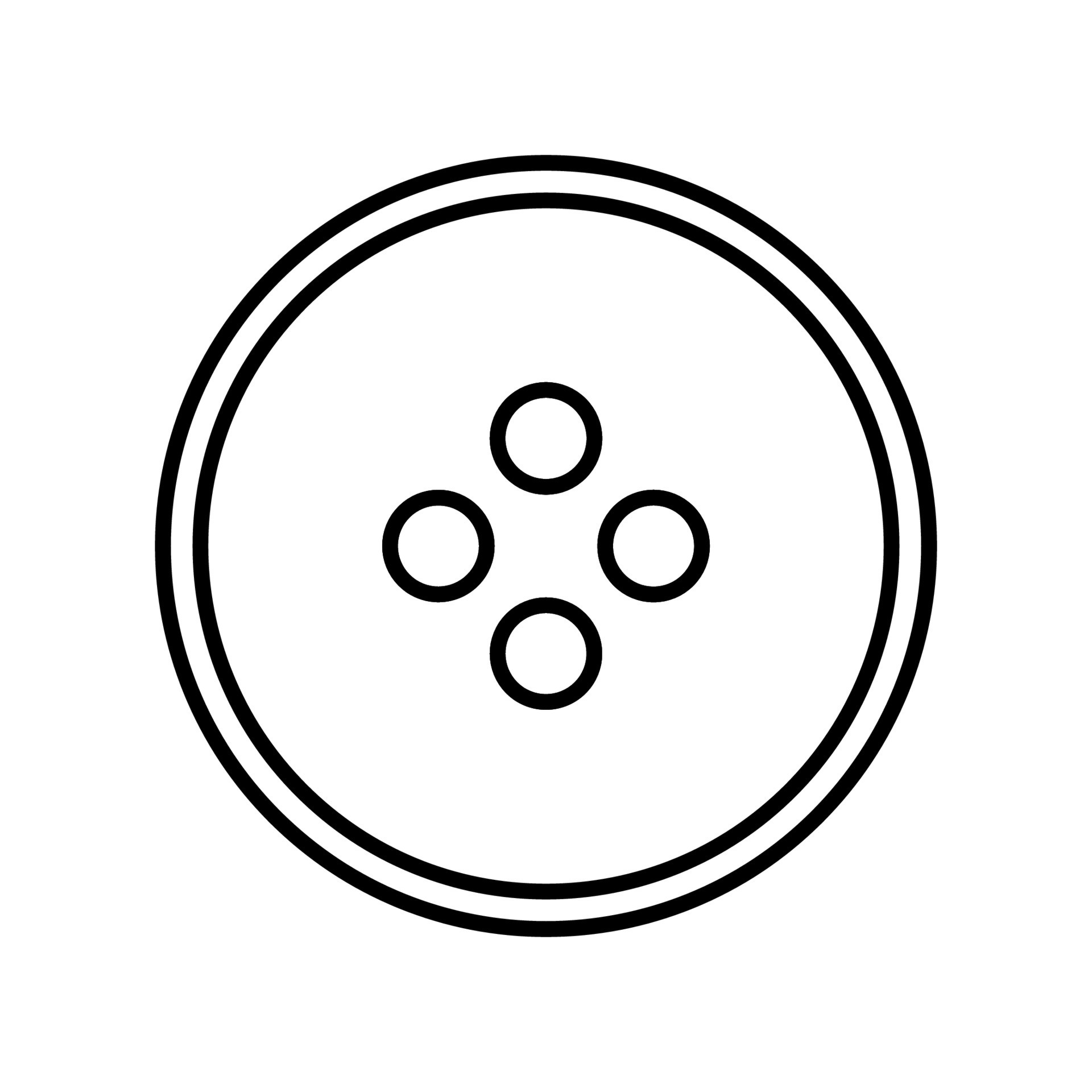 Flat button with dress button line icon. Outline stroke object. Line ... Flat button with dress button line icon. Outline stroke object. Line ...