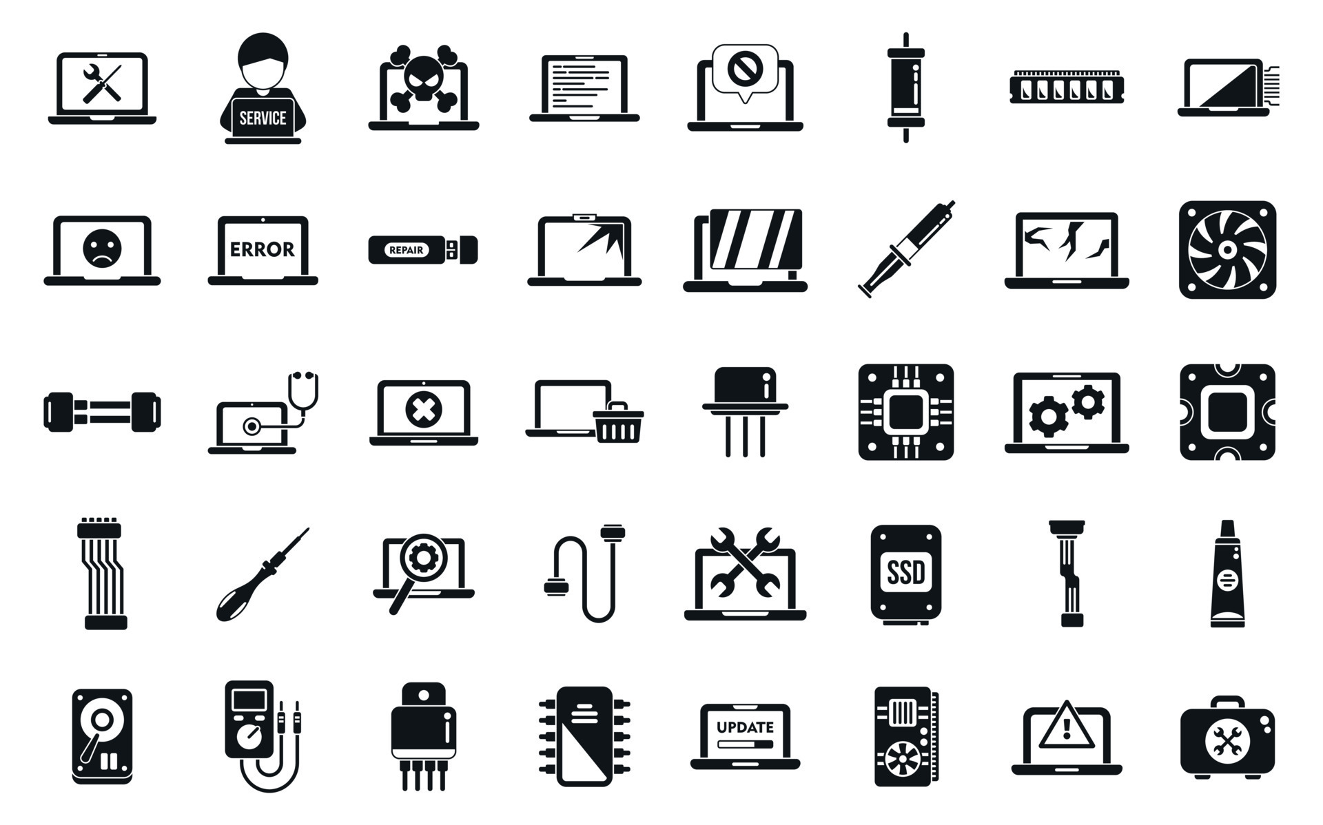 Laptop repair icons set simple vector. Repair computer 12321278 Vector ... Laptop repair icons set simple vector. Repair computer 12321278 Vector ...