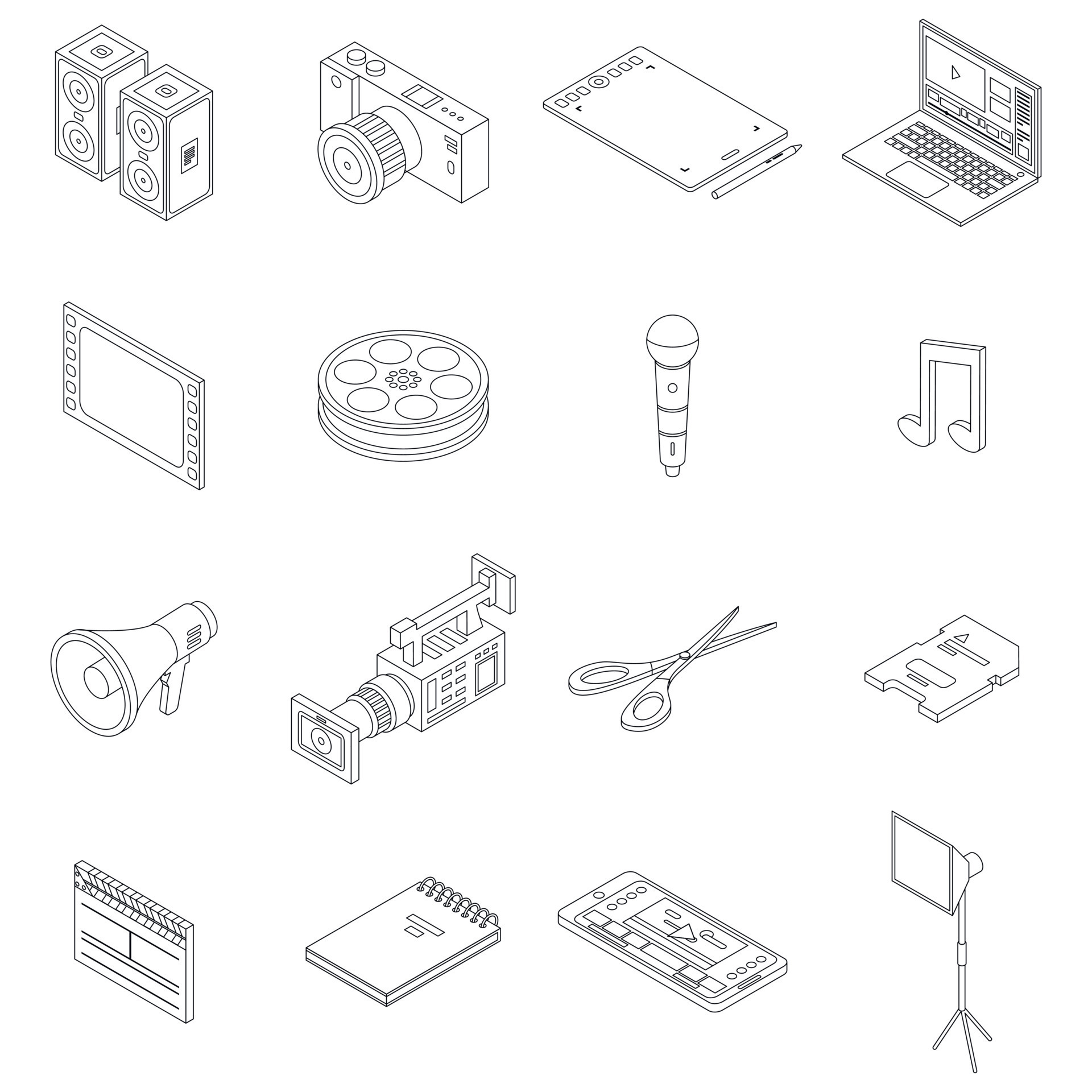 Video editing icons set vector outline 12321656 Vector Art at Vecteezy Video editing icons set vector outline 12321656 Vector Art at Vecteezy