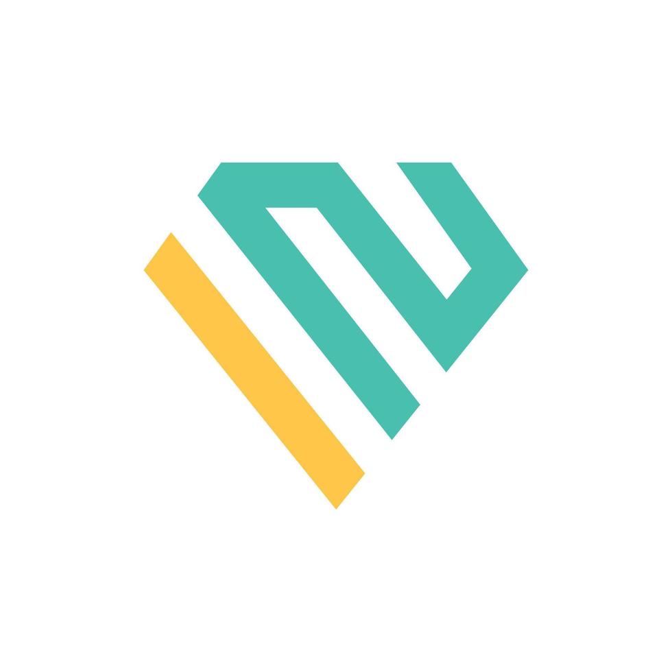 Letter N Diamond Geometric Business Logo 12322742 Vector Art at Vecteezy