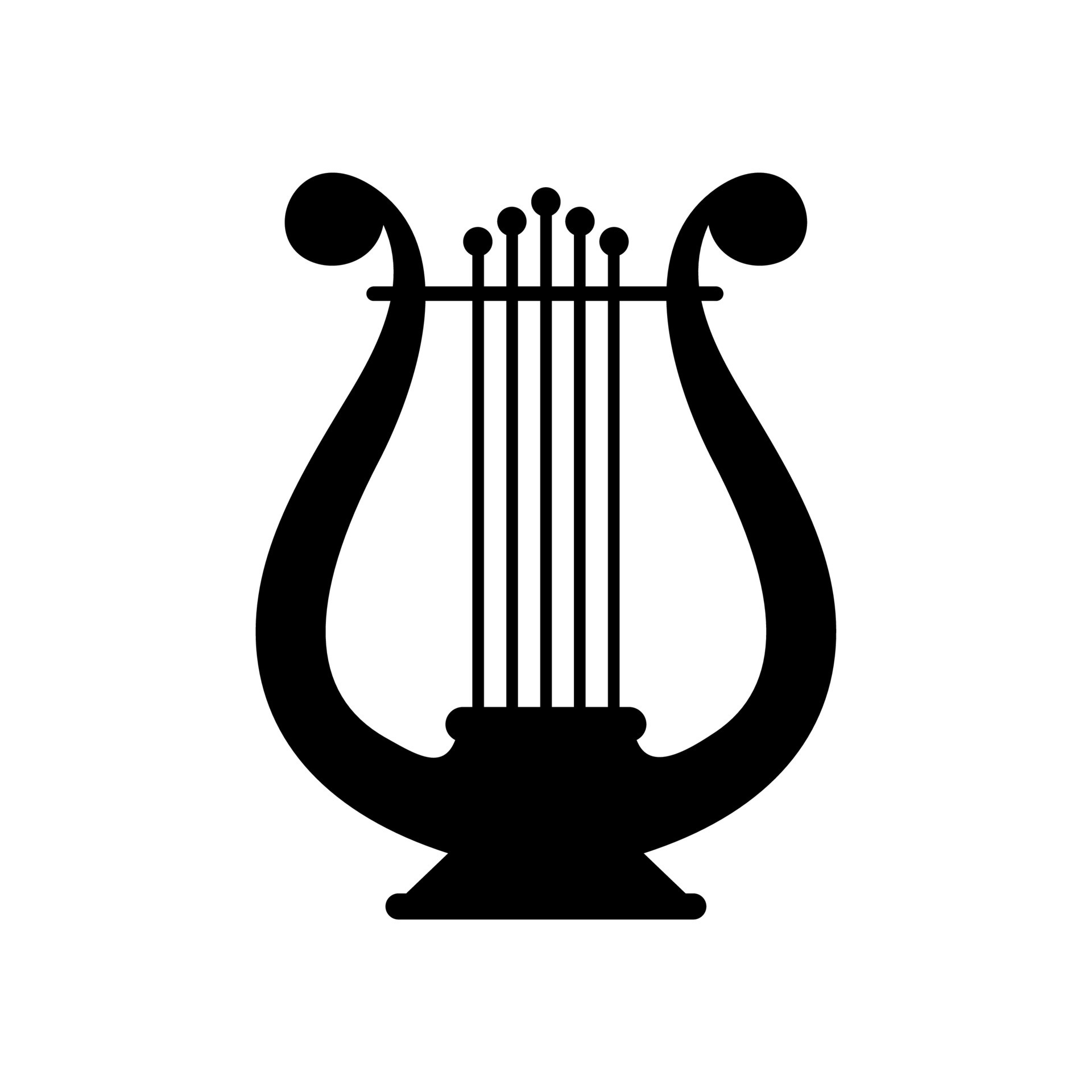 harp vector icon 12325052 Vector Art at Vecteezy