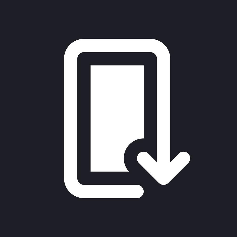 Reply Dark Mode Glyph Ui Icon Multimedia Player Social Media User Interface Design White