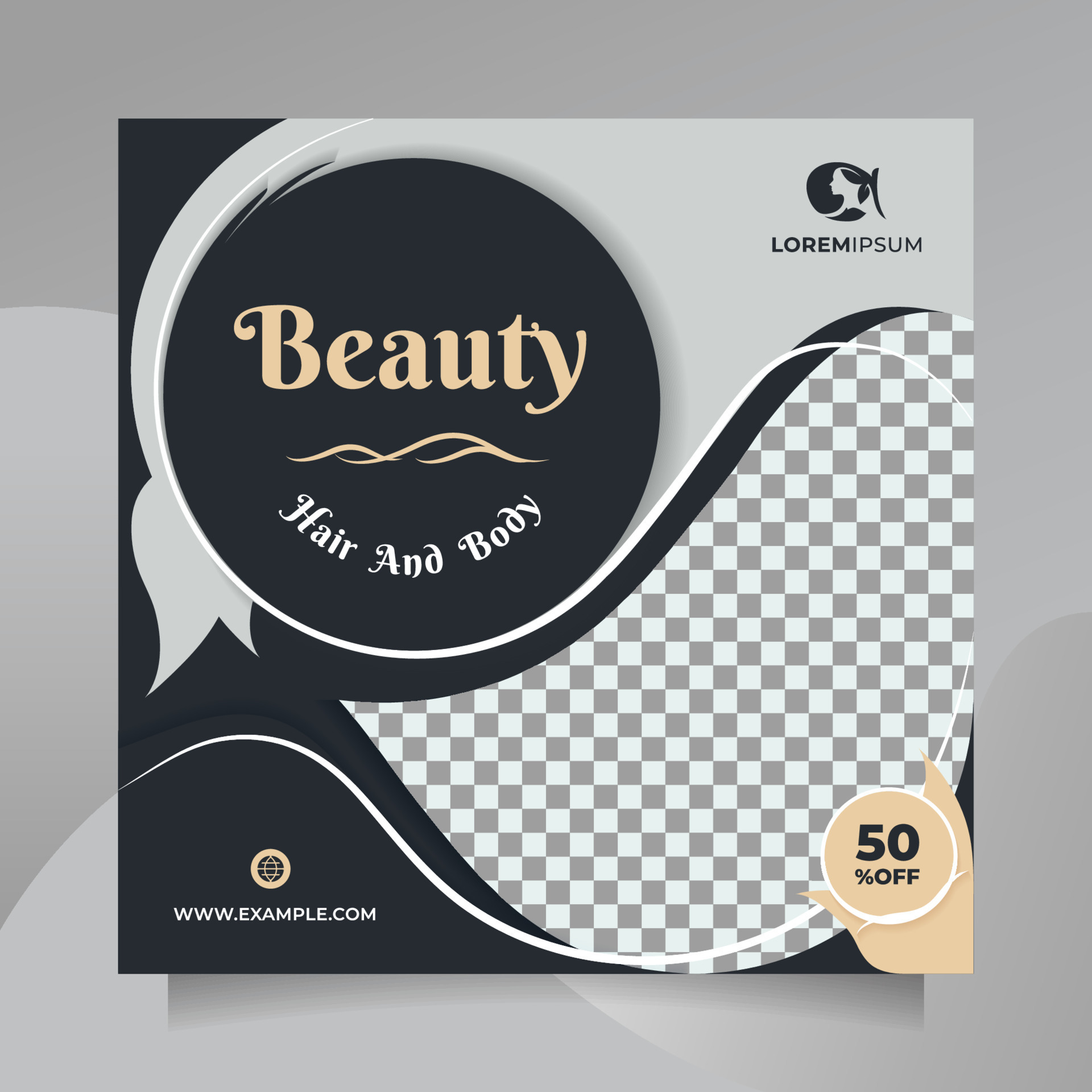 diseño de promoción de salón de belleza premium publicación en redes ...