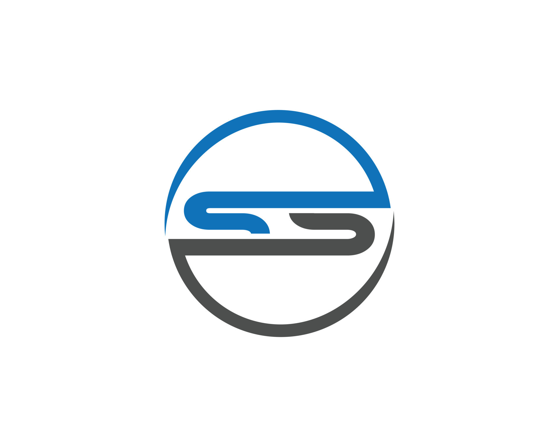 círculo creativo ss carta logotipo diseño moderno vector ilustración. 12342397 Vector en Vecteezy