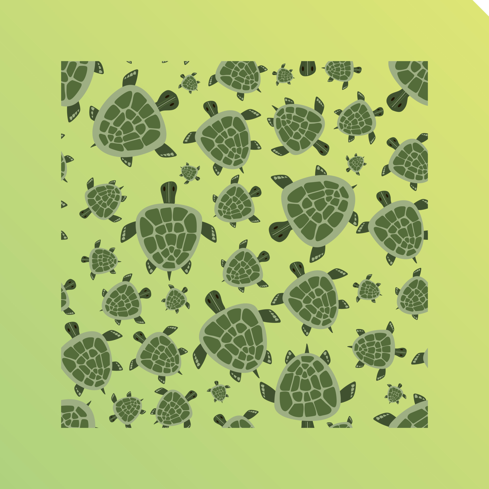 Seamless pattern with sea turtles. Graphic turtles for textiles ...