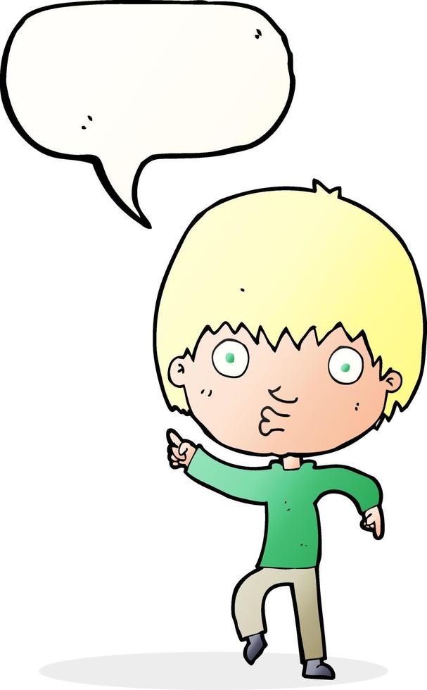 cartoon impressed boy pointing with speech bubble 12350924 Vector Art ... cartoon impressed boy pointing with speech bubble 12350924 Vector Art ...