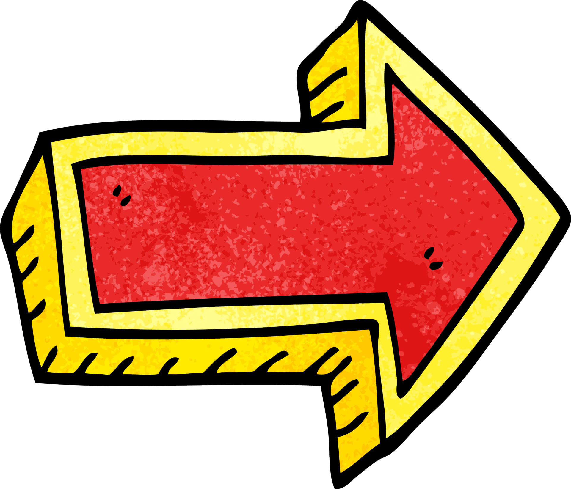 Flecha De Garabato De Dibujos Animados 12352670 Vector En Vecteezy