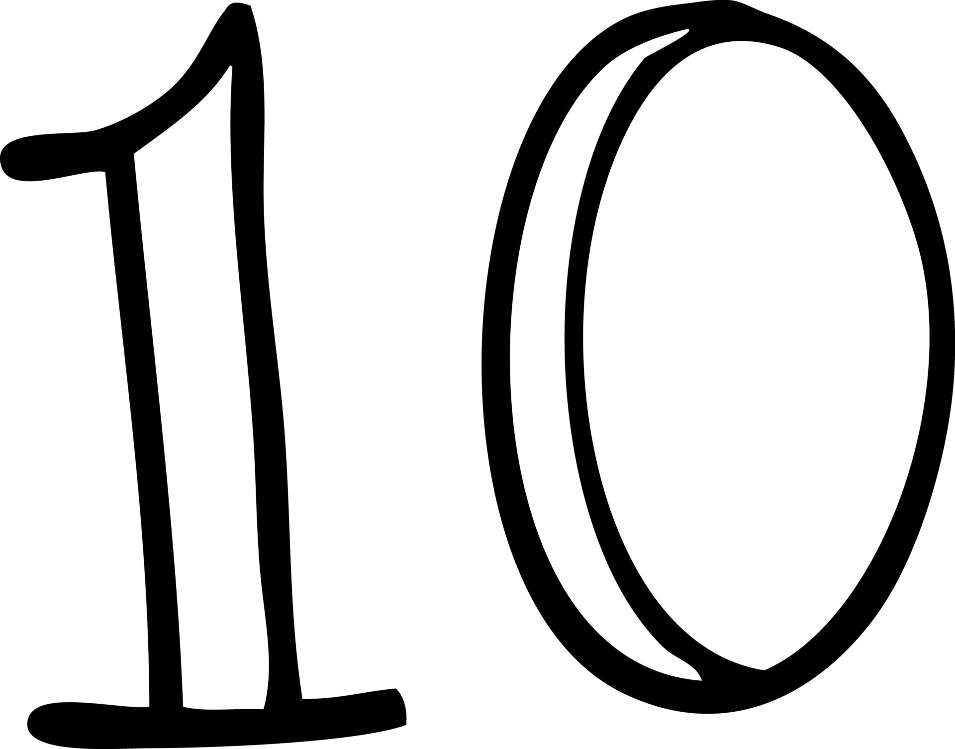 cartoon number 10 12352930 Vector Art at Vecteezy