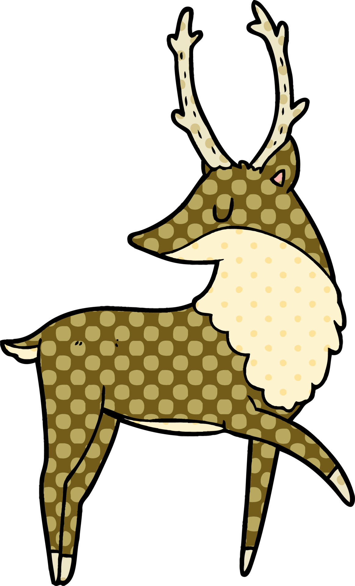 Cartoon Stag Character 12354406 Vector Art At Vecteezy
