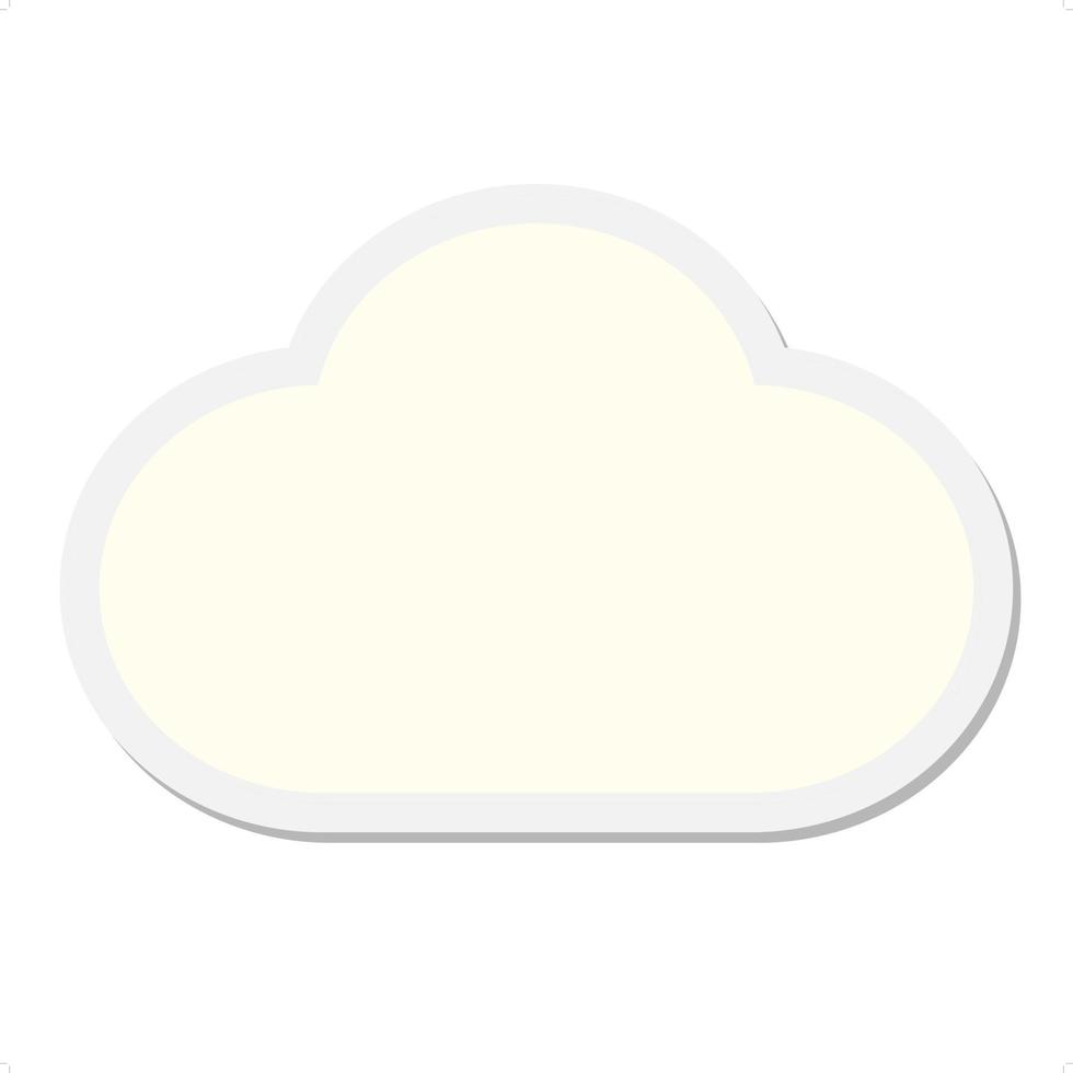cloud sticker vector 12354490 Vector Art at Vecteezy