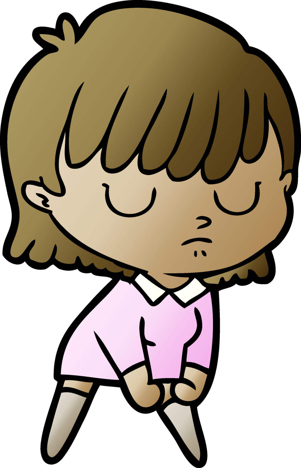 cartoon doodle character woman 12356425 Vector Art at Vecteezy