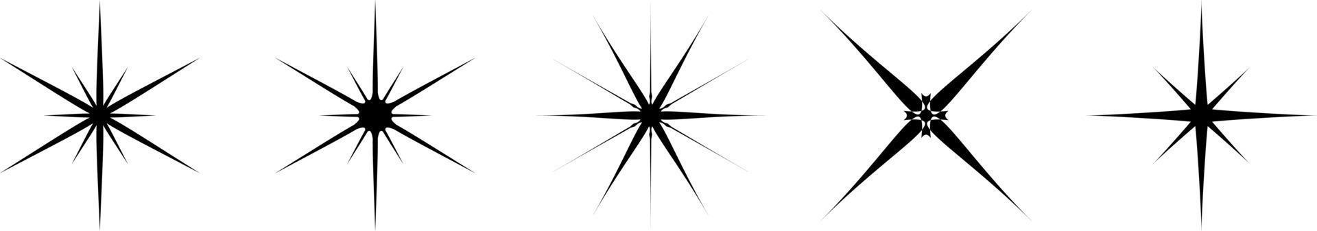 Sparkle star icon collection design element 12371653 Vector Art at Vecteezy