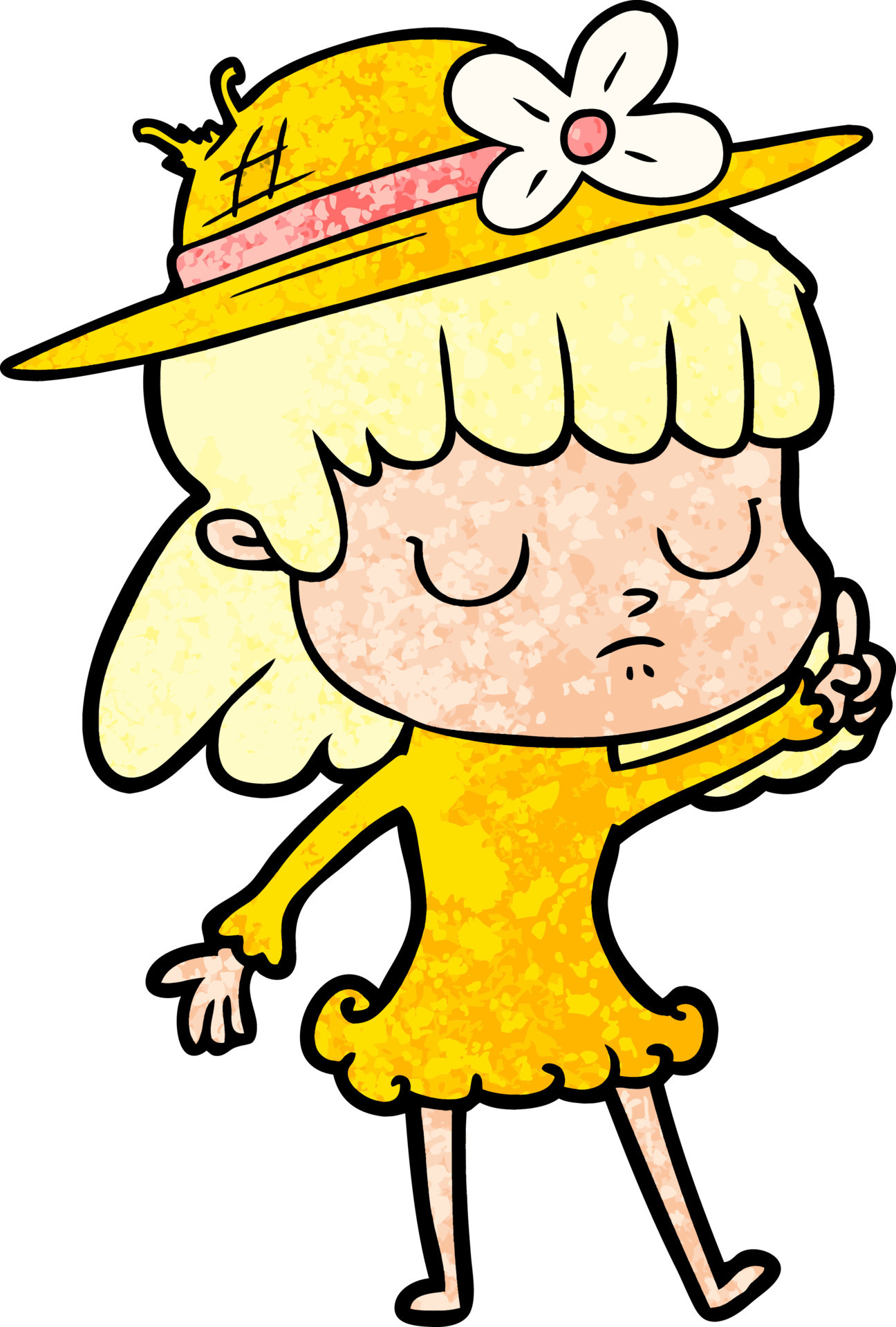 cartoon indifferent woman 12373311 Vector Art at Vecteezy