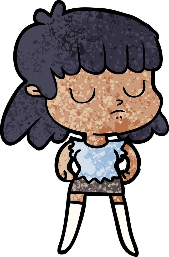 cartoon indifferent woman 12373648 Vector Art at Vecteezy