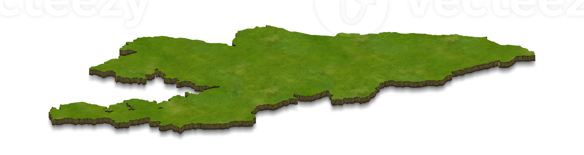 3d Map Illustration Of Kyrgyzstan 12375077 Png