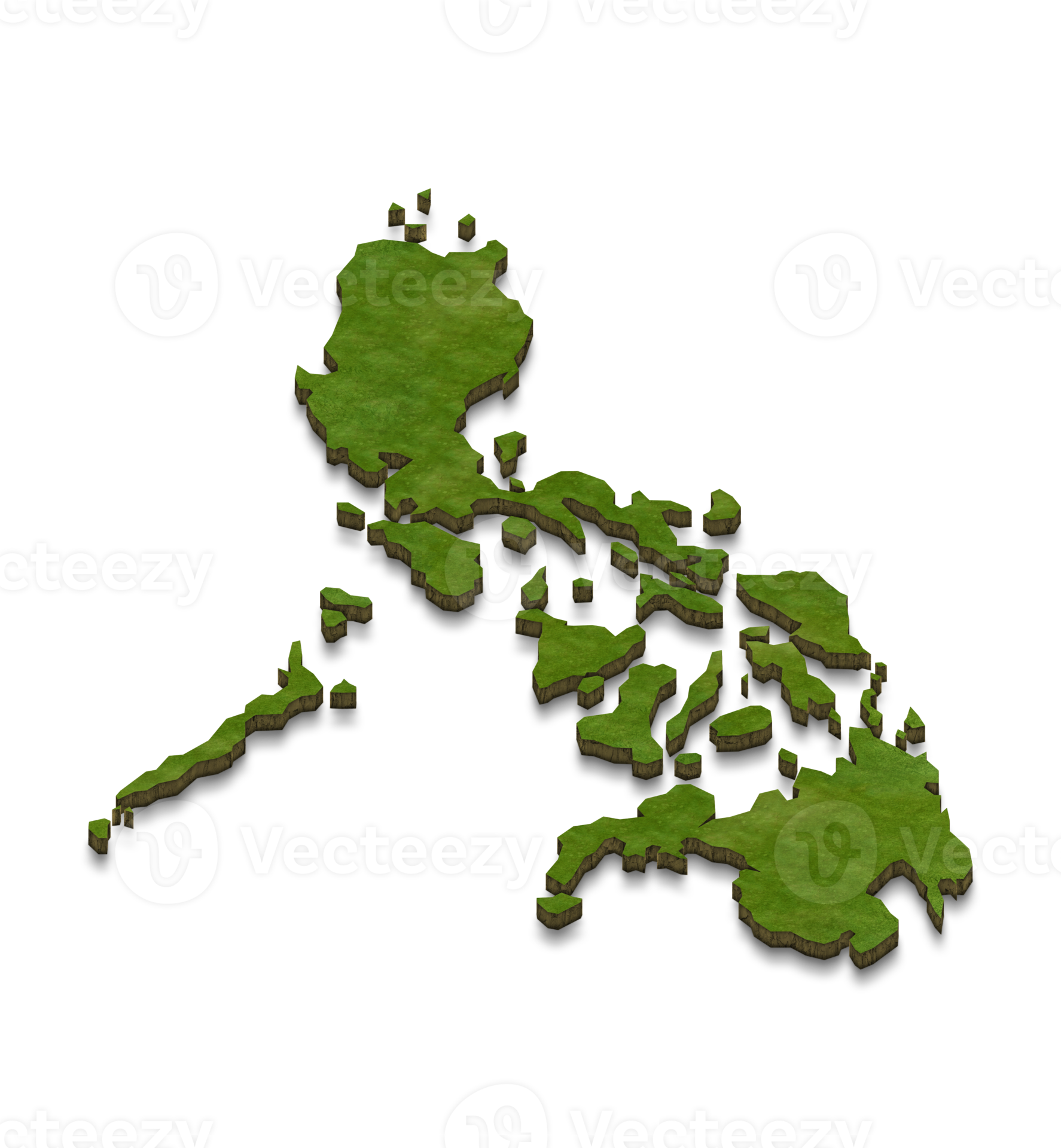 Ilustración De Mapa 3d De Filipinas 12375155 Png