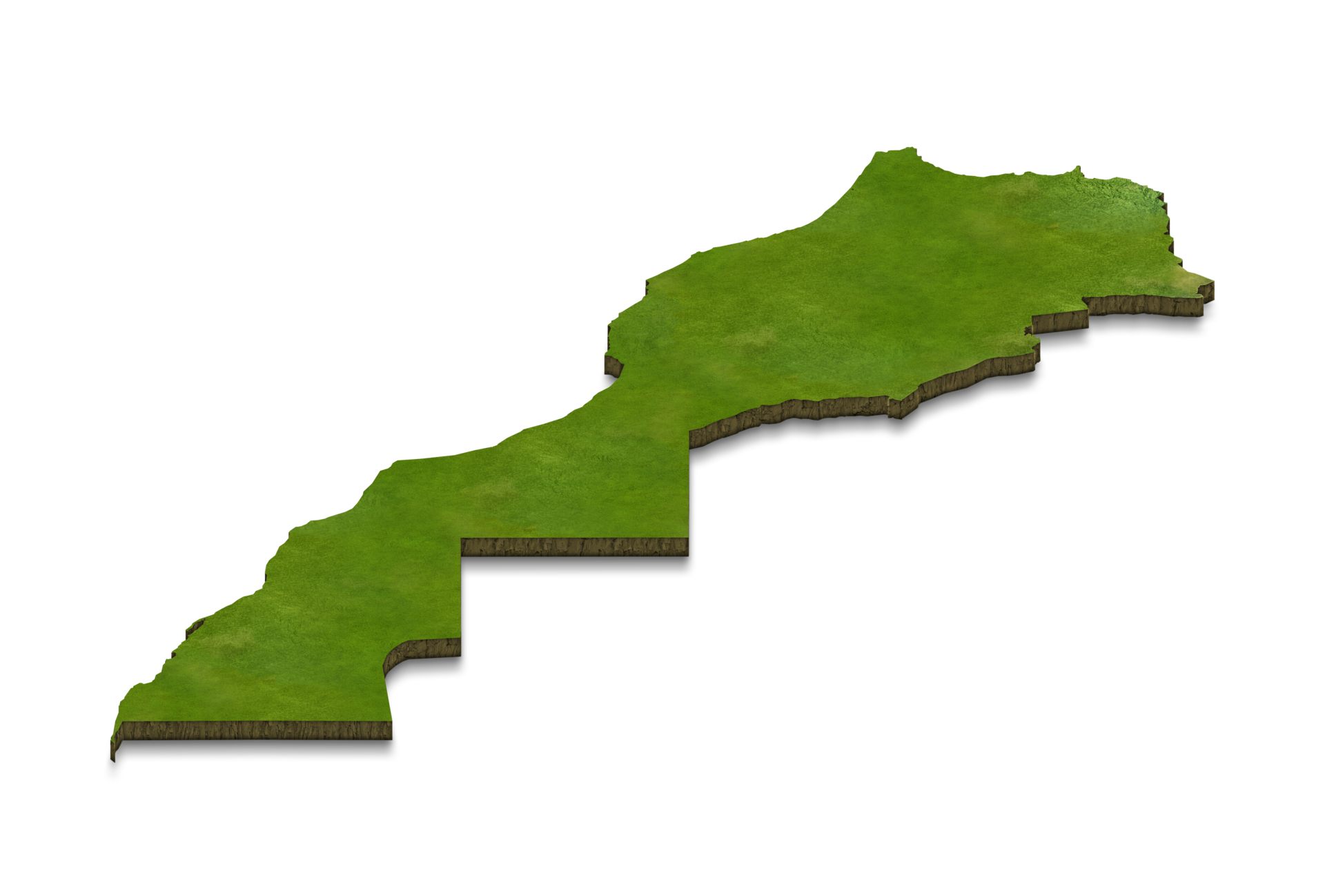 3D map illustration of Morocco 12375192 PNG 3D map illustration of Morocco 12375192 PNG