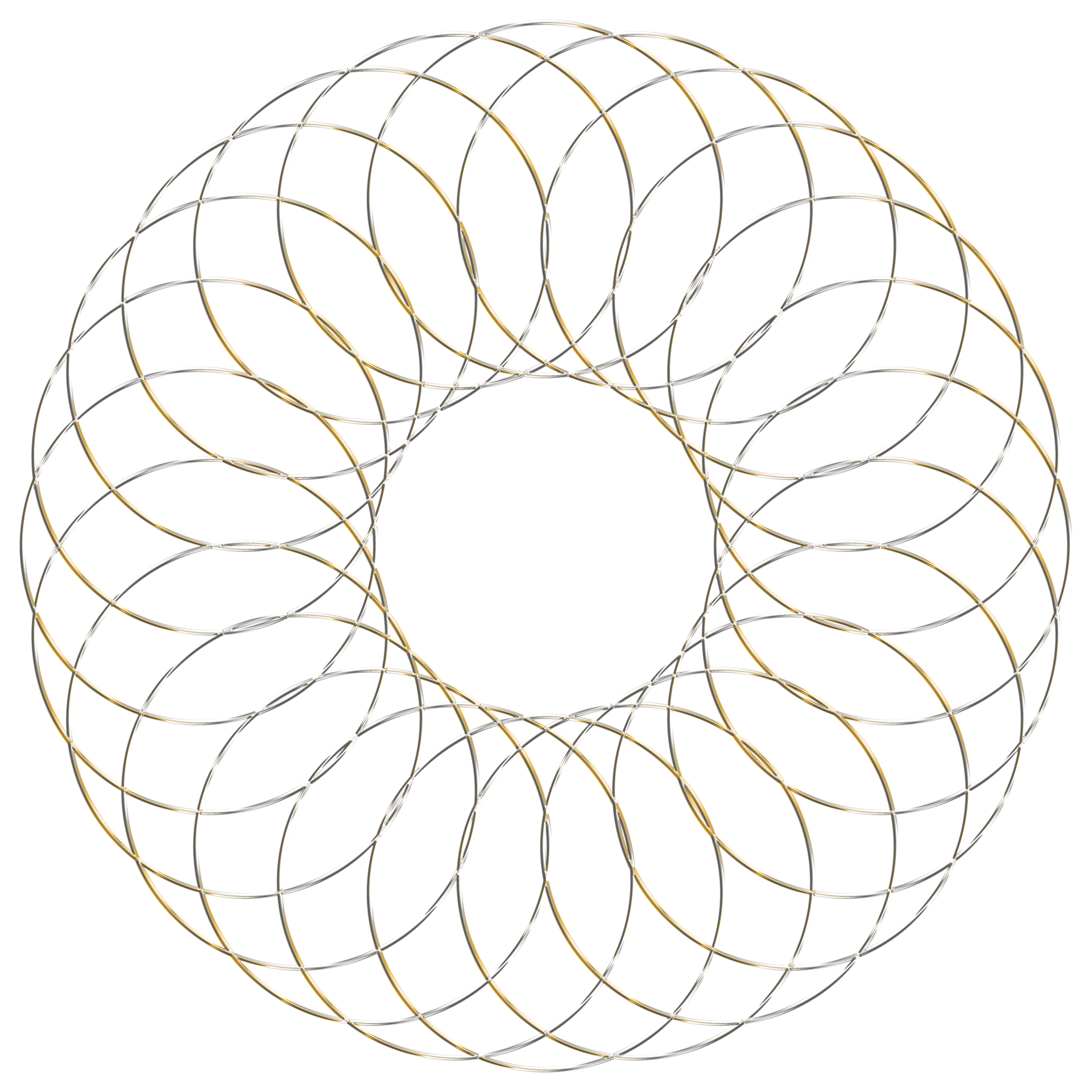 Abstract 3d Rendering Of Gold Sphere With Chaotic Structure Futuristic