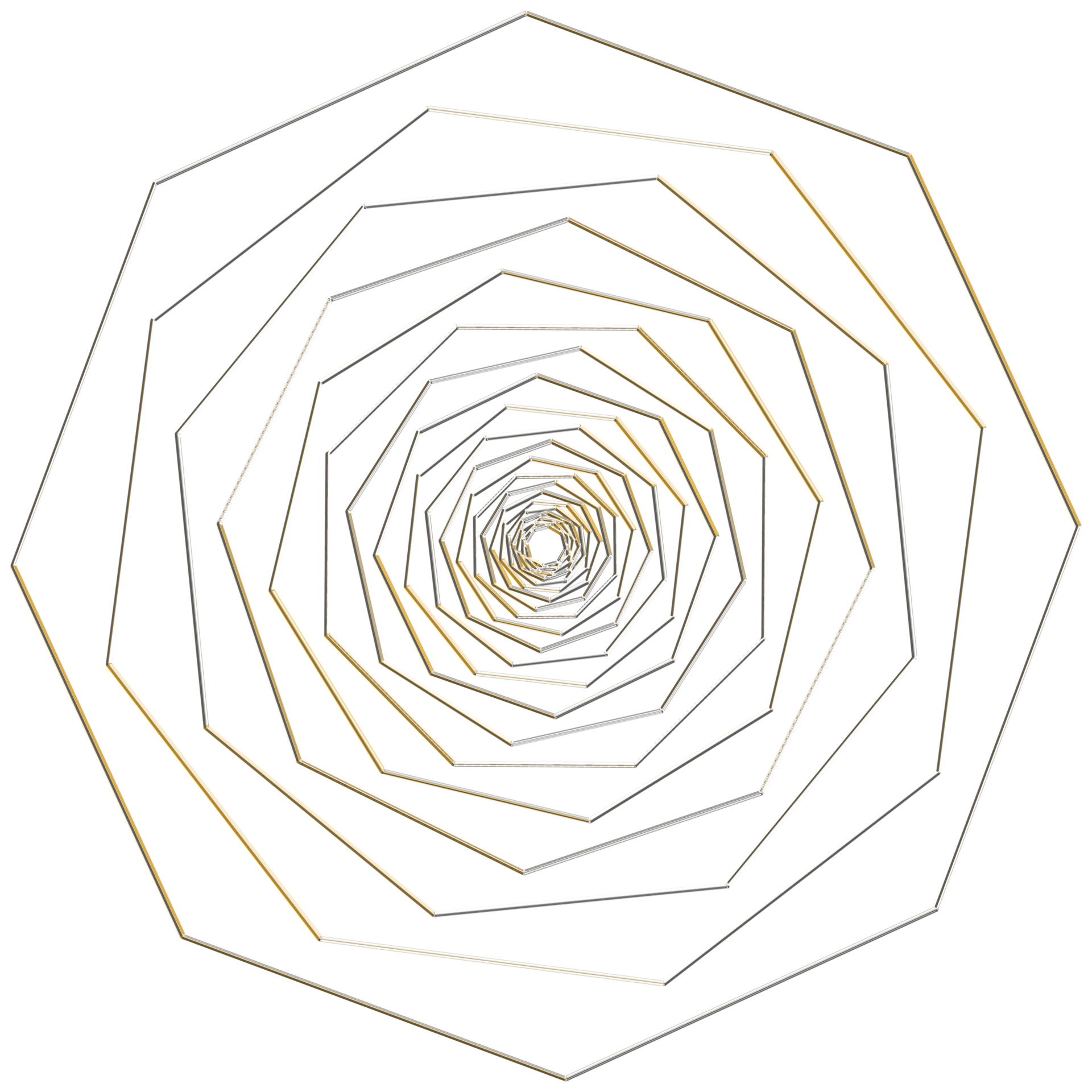 Abstract 3d Rendering Of Gold Sphere With Chaotic Structure Futuristic
