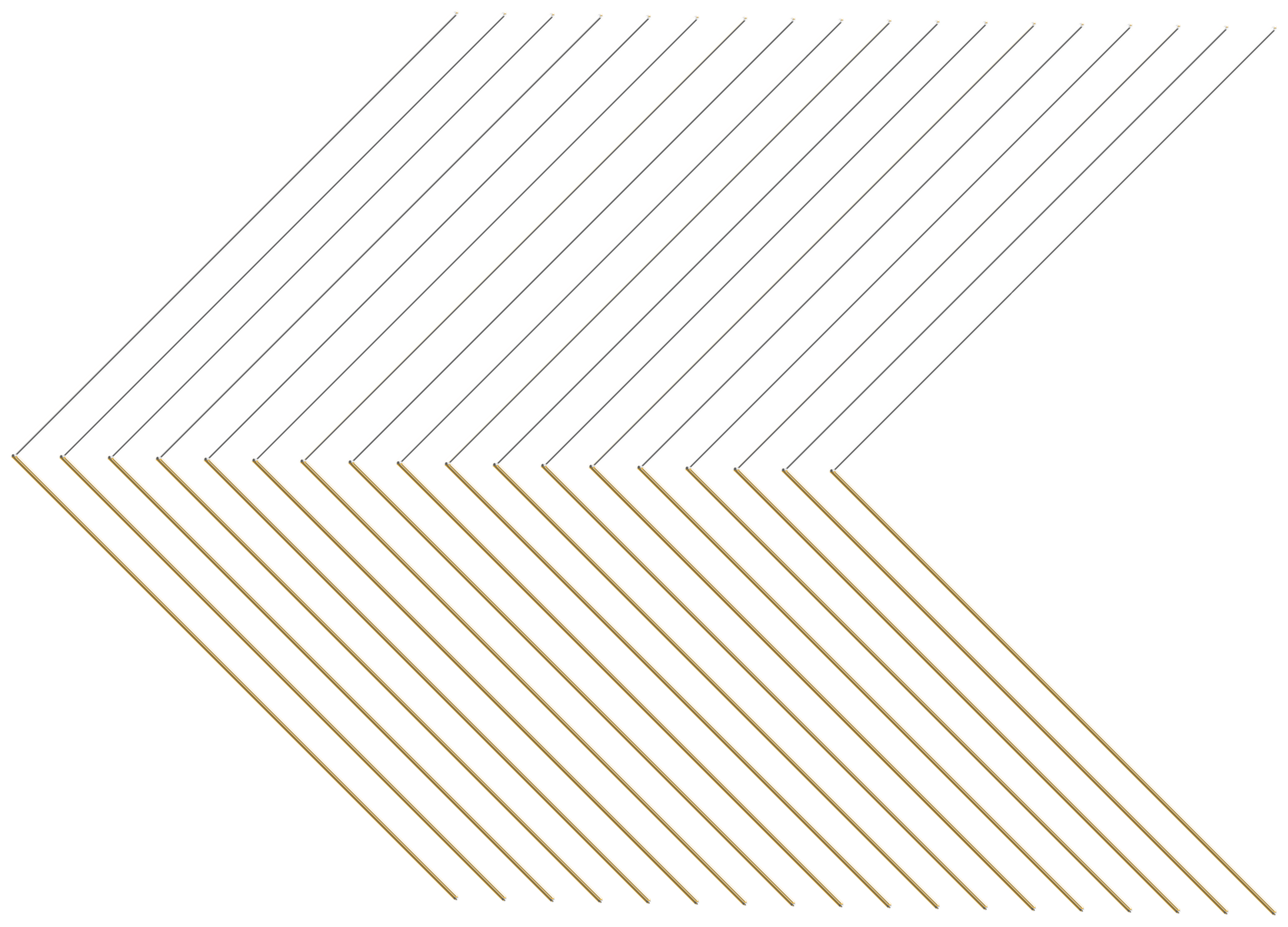 Abstract 3d Rendering Of Gold Sphere With Chaotic Structure Futuristic